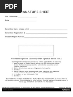 Backup Signature Sheet | PDF | Business