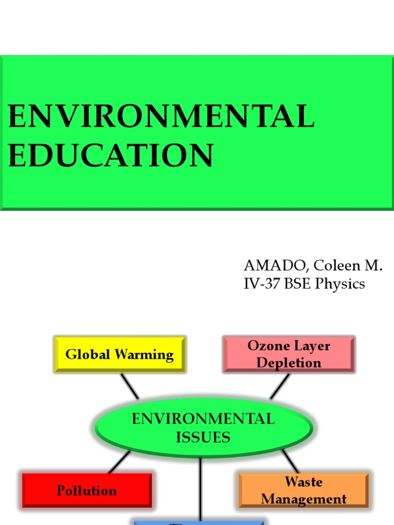 Environmental Education in the Philippines | PDF | Sustainability ...
