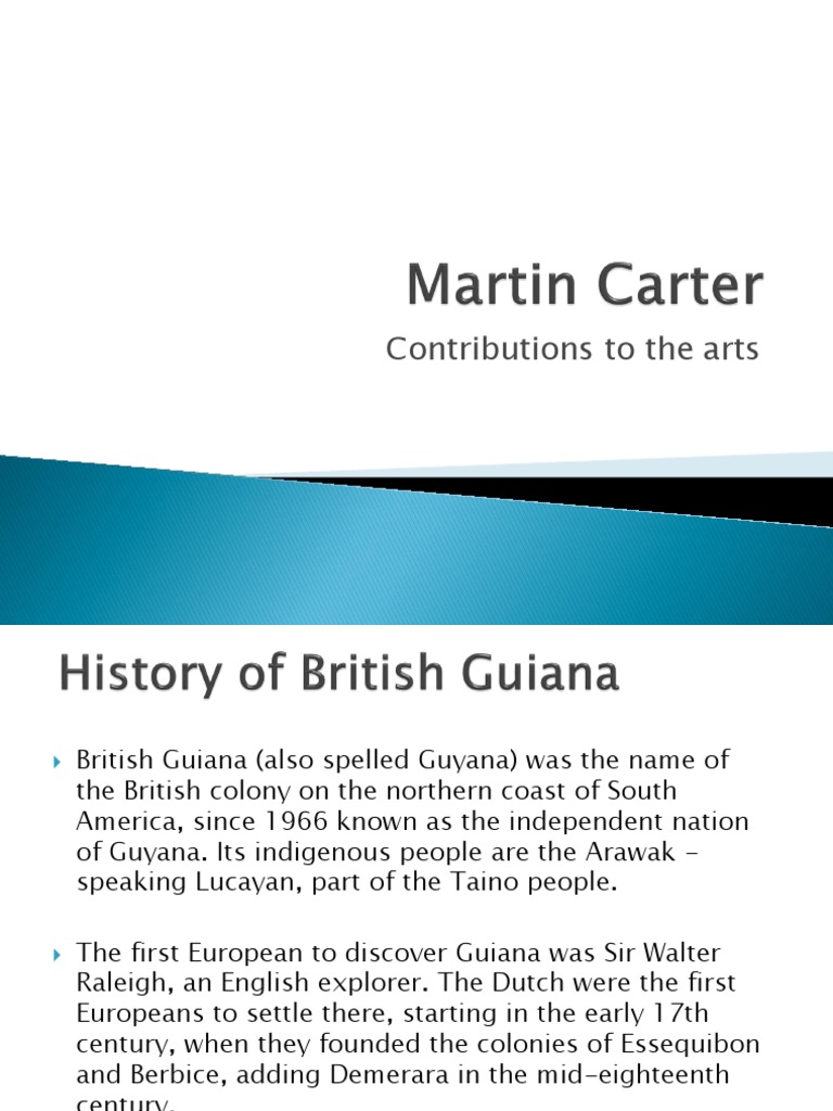 Martin Carter | PDF | Poetry