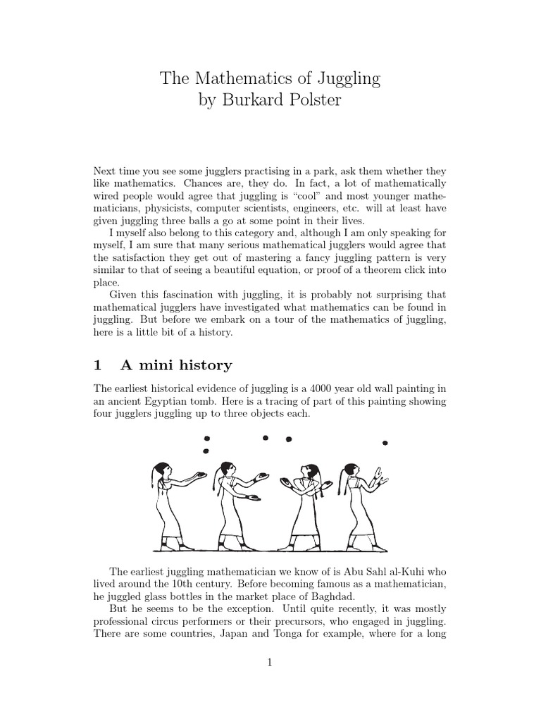 Juggling and Maths | PDF | Vertex (Graph Theory) | Mathematical Concepts