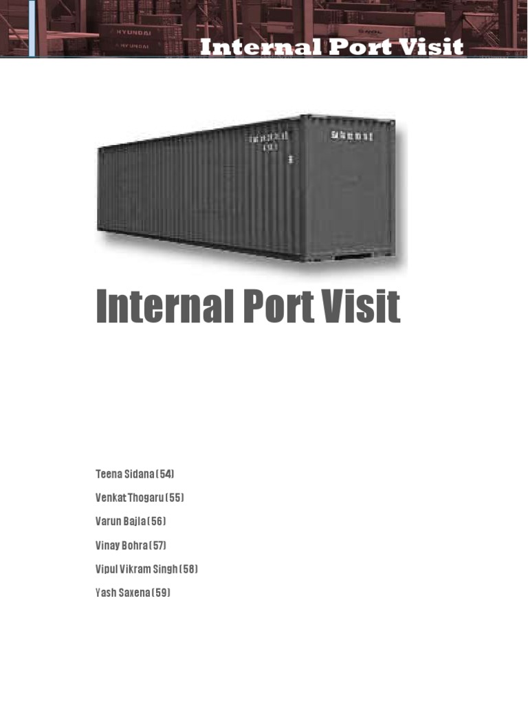 ICD Visit Report | PDF | Cargo | Warehouse