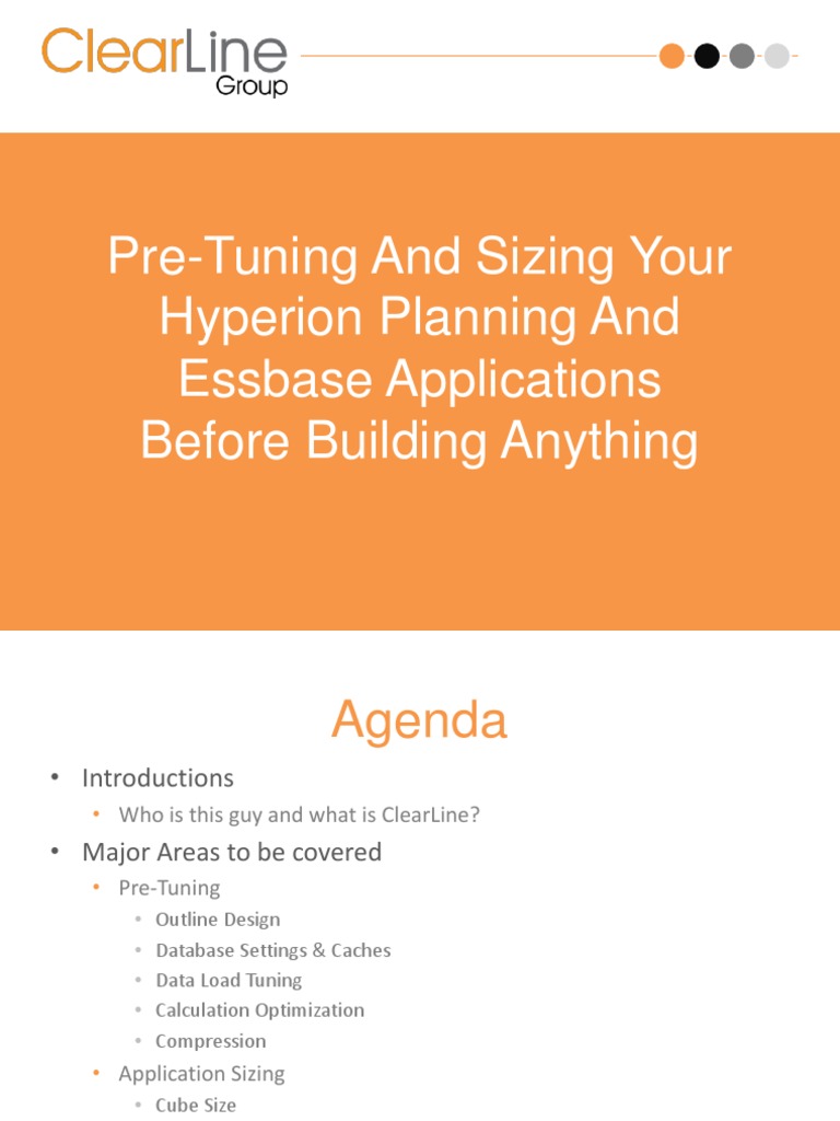 Pre-Tuning and Sizing Your Hyperion Planning and Essbase Applications ...