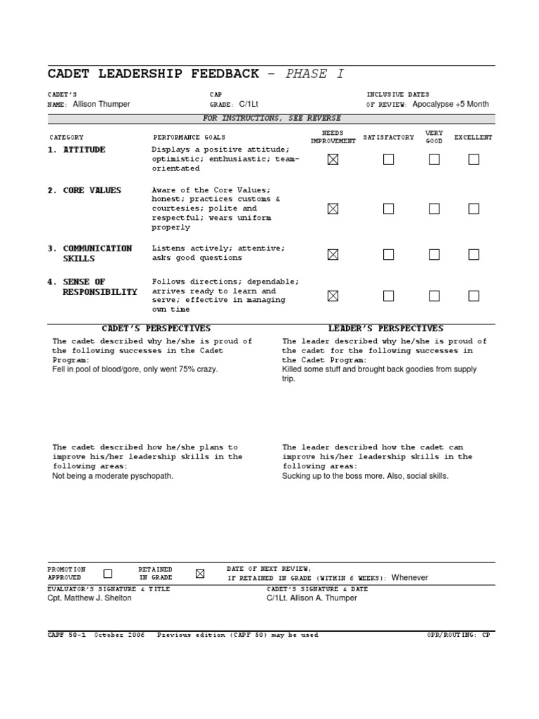Cadet Leadership Advisory | PDF | Leadership | Applied Psychology