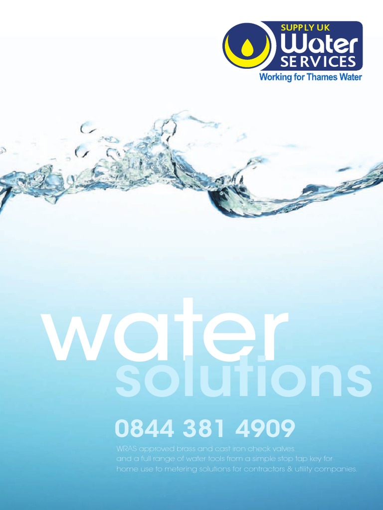 Water Services For Thames Water Customers | Download Free PDF | Valve ...
