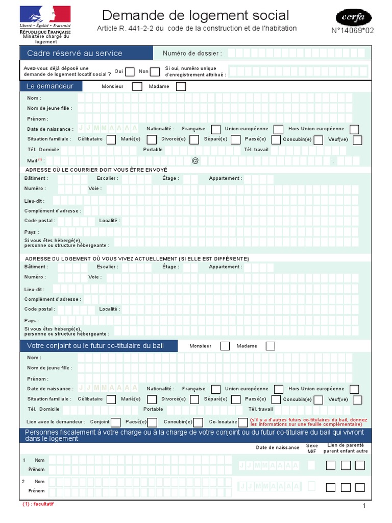 Cerfa 14069-02 | PDF