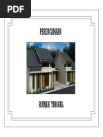 Gambar Kerja Denah Rumah 1 Lantai Type 36 | PDF