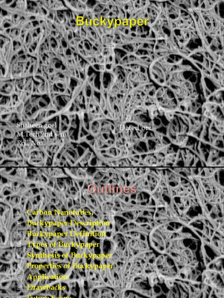 Bucky Paper | Carbon Nanotube | Carbon