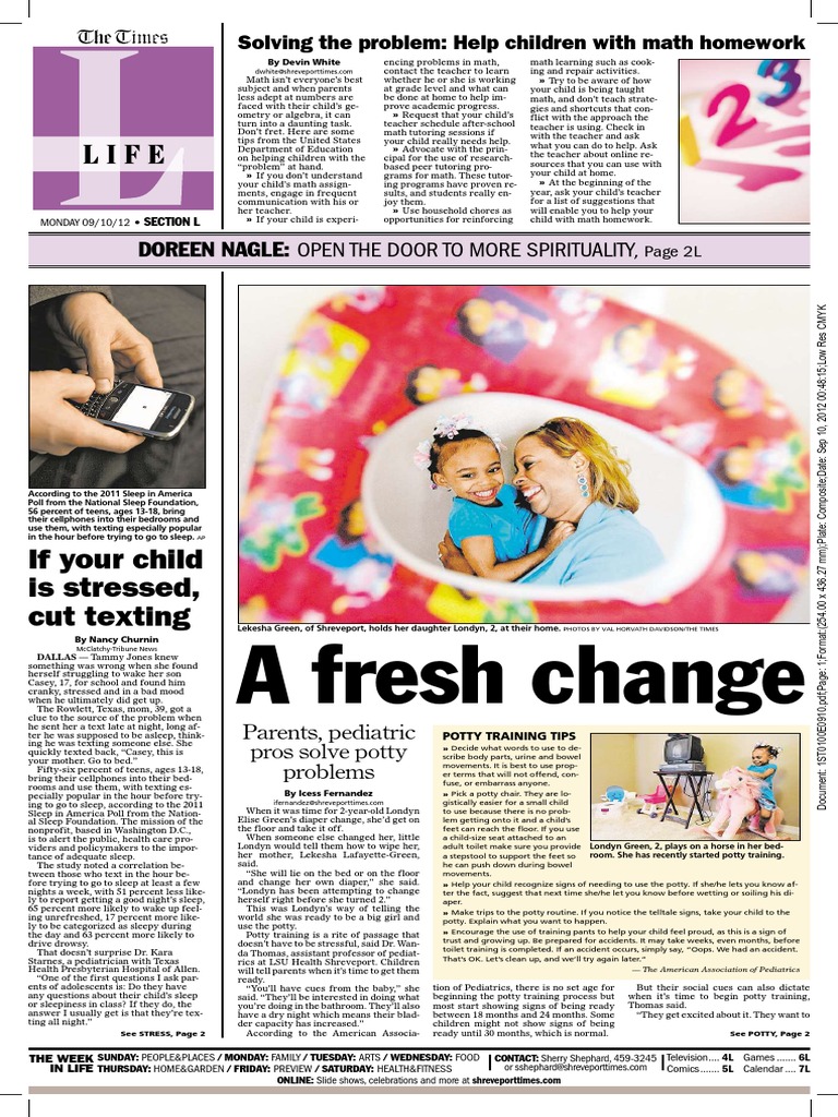 A Fresh Change | PDF | Homework | Teaching And Learning