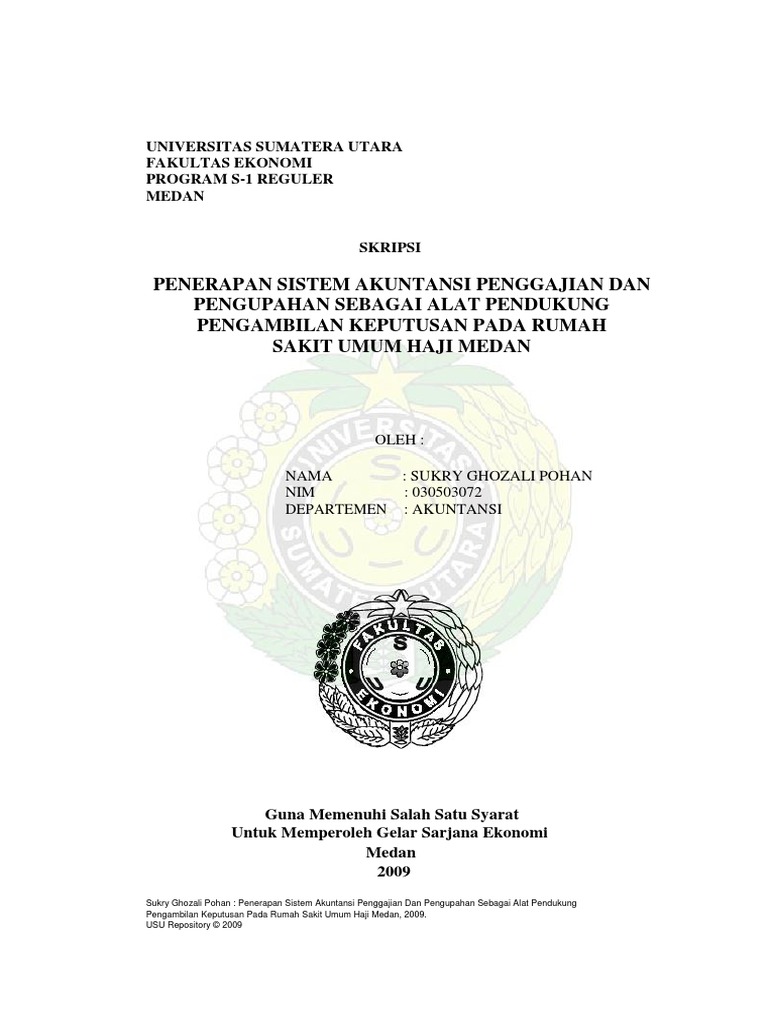 Skripsi USU | PDF | Bisnis