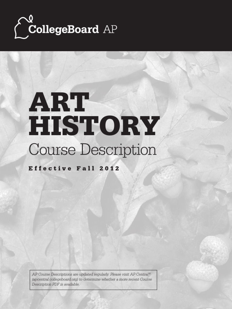 AP Art History 2012 Course Exam Description | PDF | Advanced Placement ...
