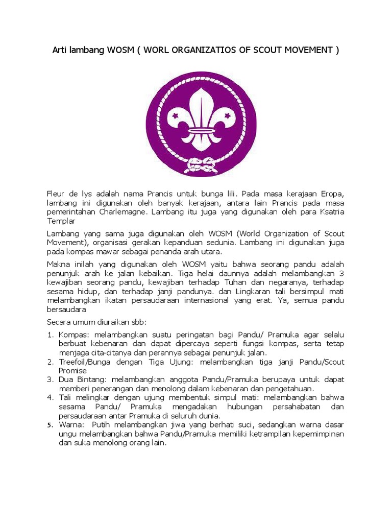 Arti Lambang WOSM | PDF