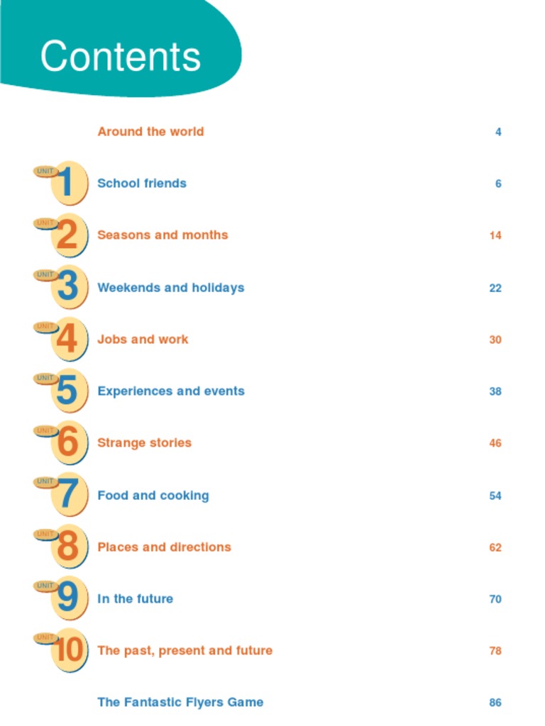 Fantastic Flyers Contents | PDF