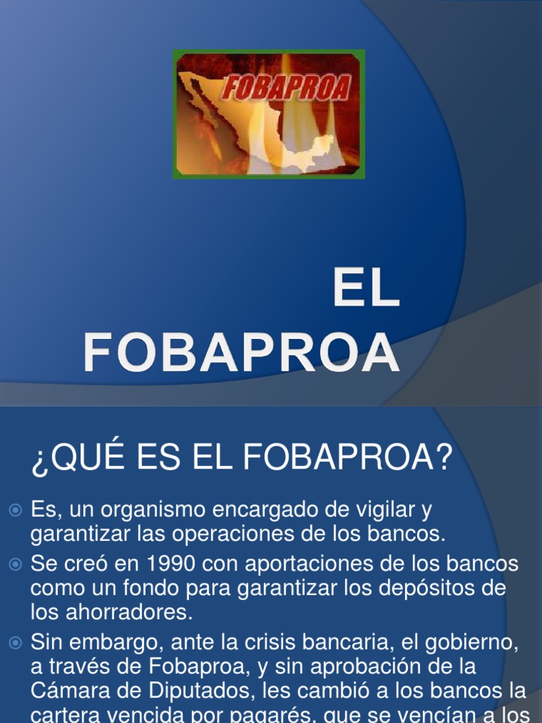 Fobaproa: Origen y Controversias | PDF | Bancos | Economias