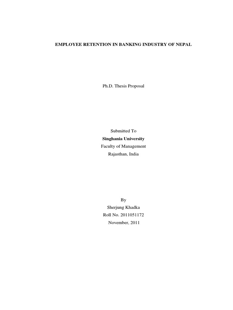 Employee Retention in Banking Industry of Nepal1 | PDF | Employee ...