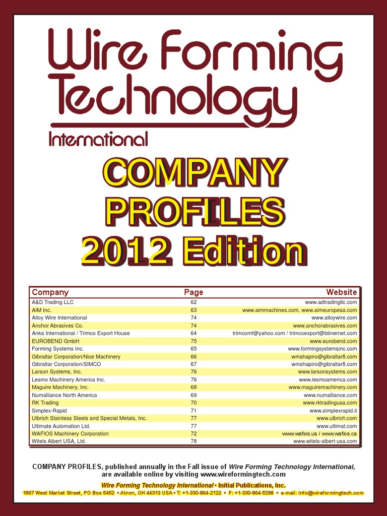 Wire Forming Technology | PDF | Numerical Control | Automation