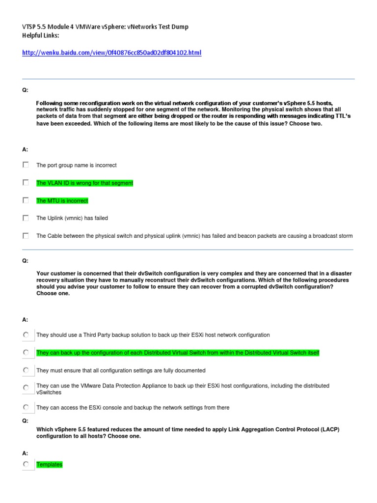 VMware vSphere Networking Guide | PDF | Network Switch | Network Interface Controller