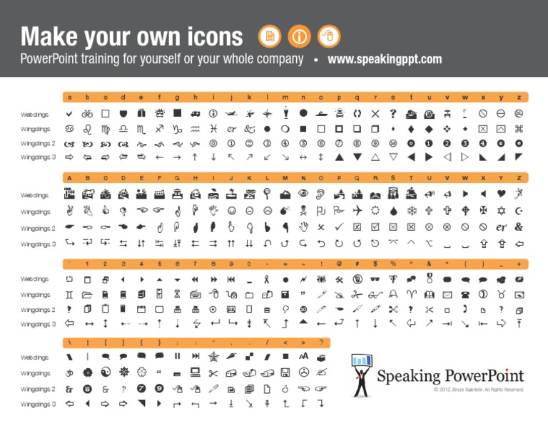 Wingdings Webdings Character Map