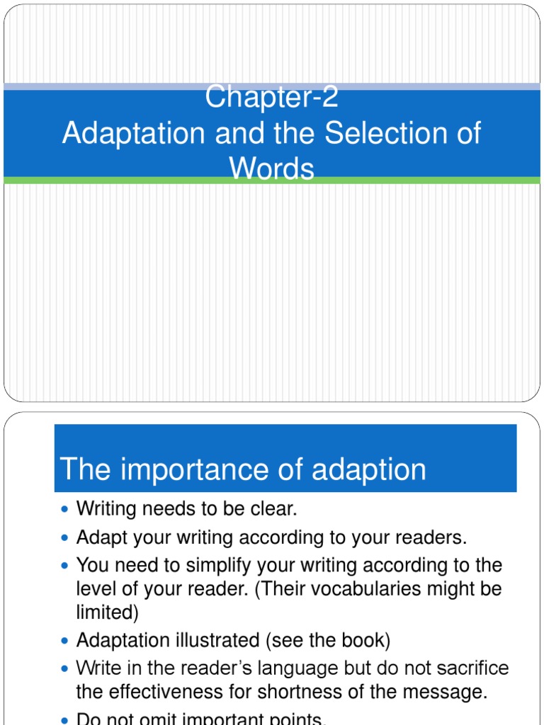 Adaptation & Selection of Words | PDF | Grammatical Gender | Verb