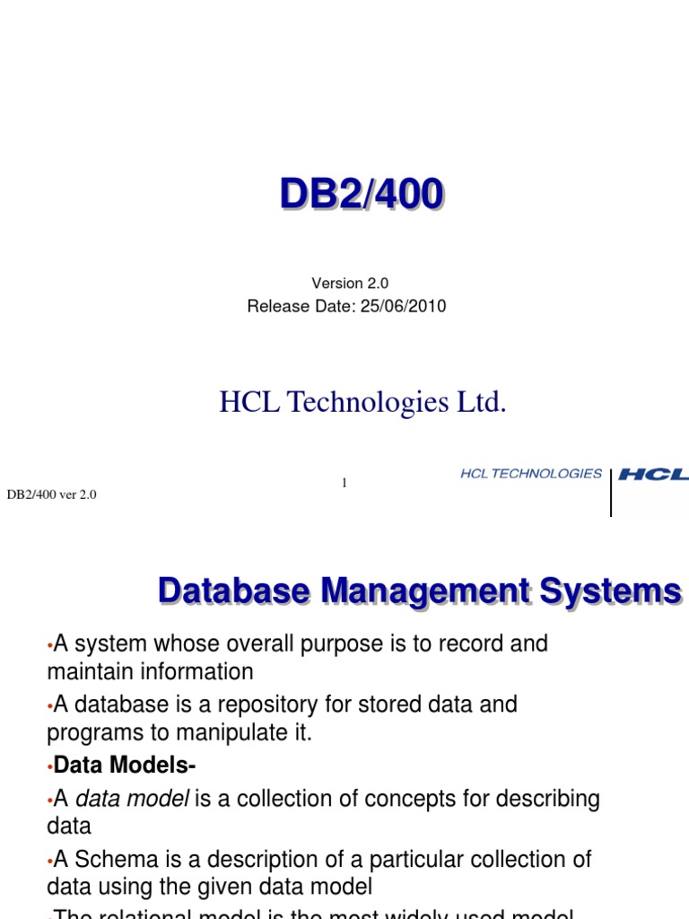 DB2400 | PDF