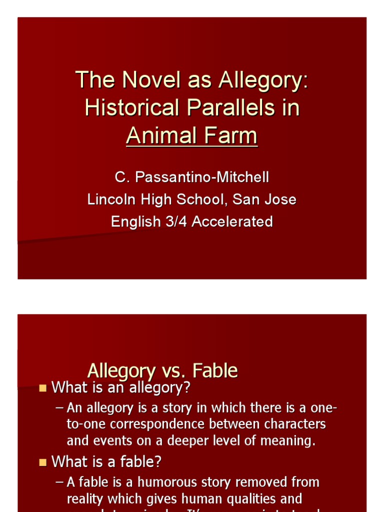 Animal Farm Parallels With Russ Rev2 | PDF