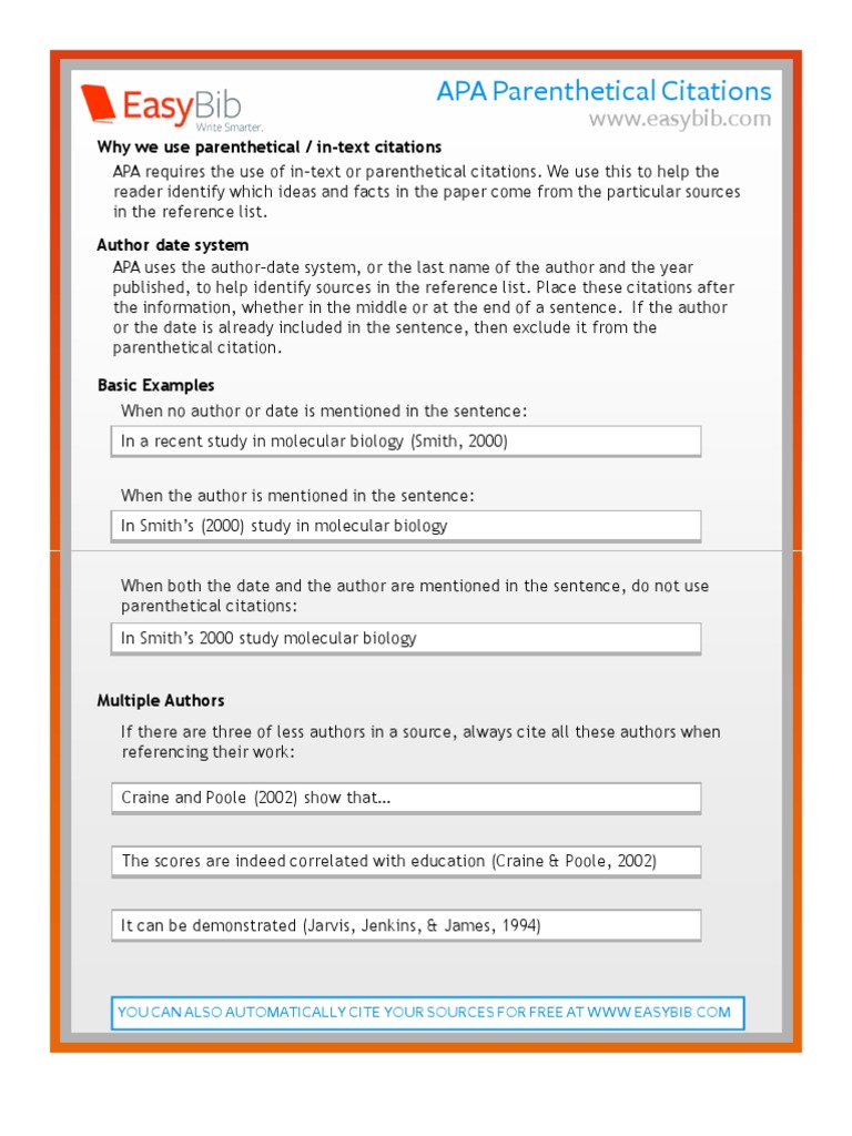 APA Citation Guide for Students | PDF | Citation | Apa Style