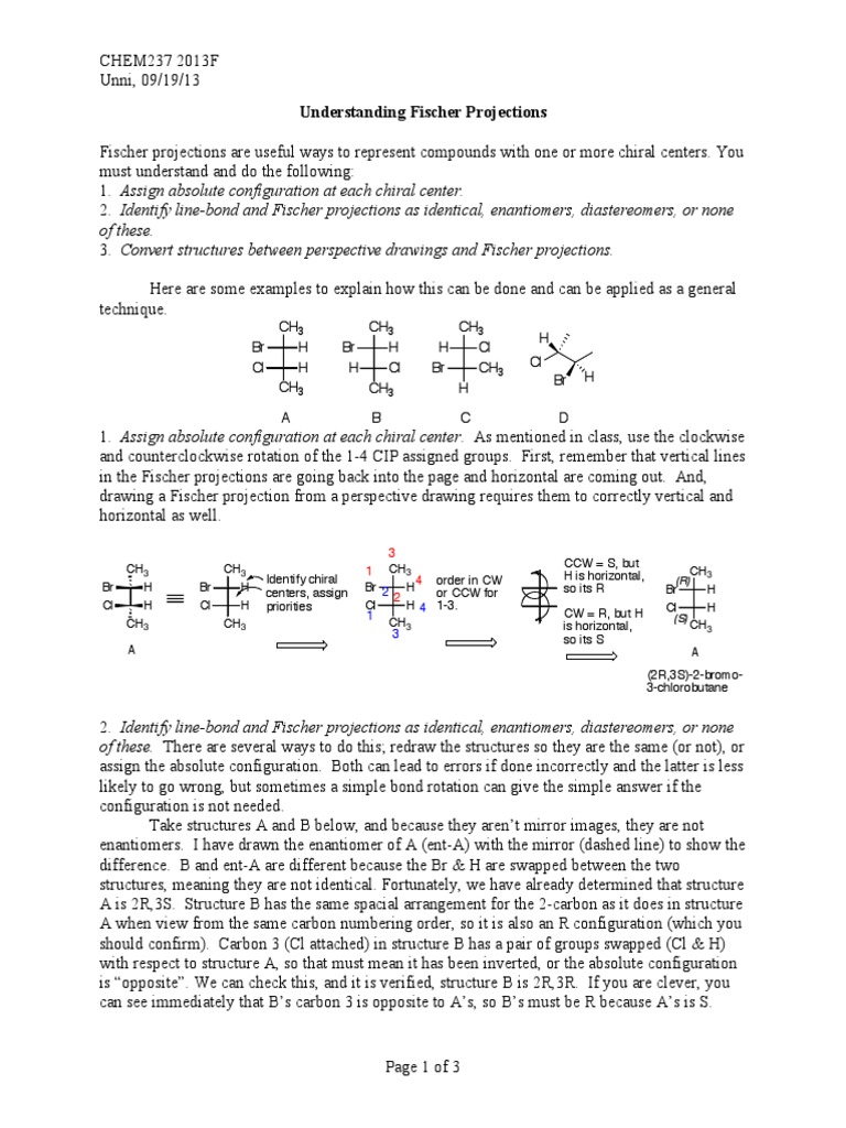 Understanding Fischer Projections | Chirality (Chemistry) | Stereochemistry