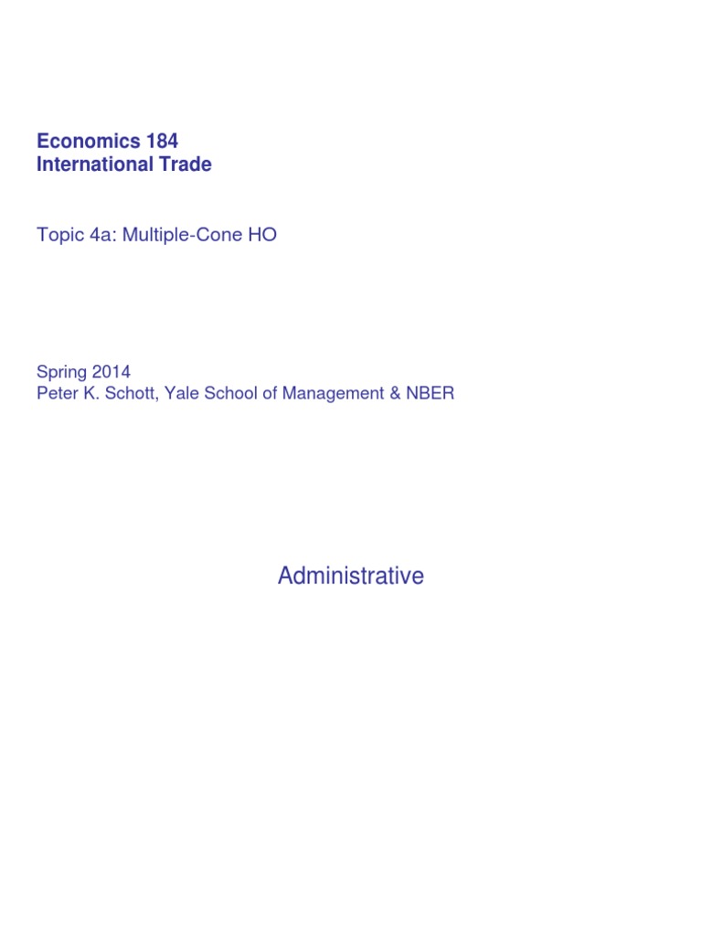 Lecture Notes International Economics | PDF | Industrial Revolution ...
