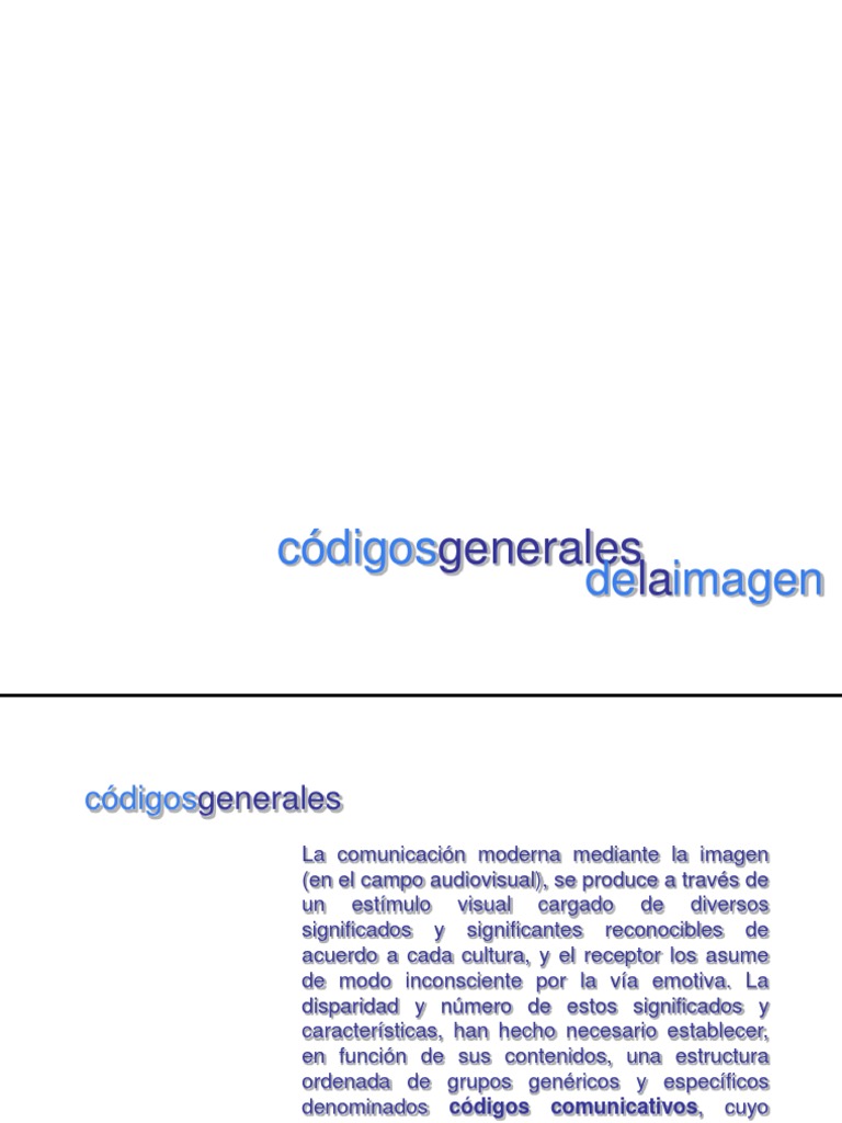 Codigos de La Imagen PDF | PDF | Televisión | Imagen