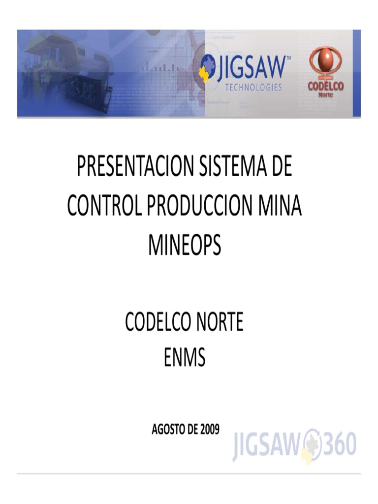 Presentacion MineOPS | PDF | Sistema de Posicionamiento Global ...