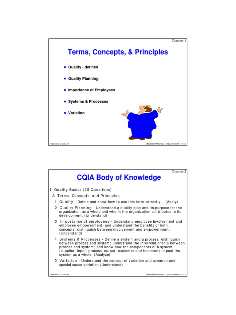 CQIA Concepts (3rd Ed) | PDF | Quality Management | Goal