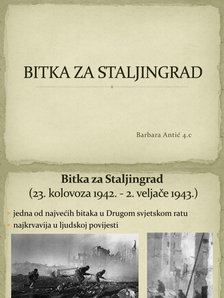 Bitka Za Staljingrad | PDF