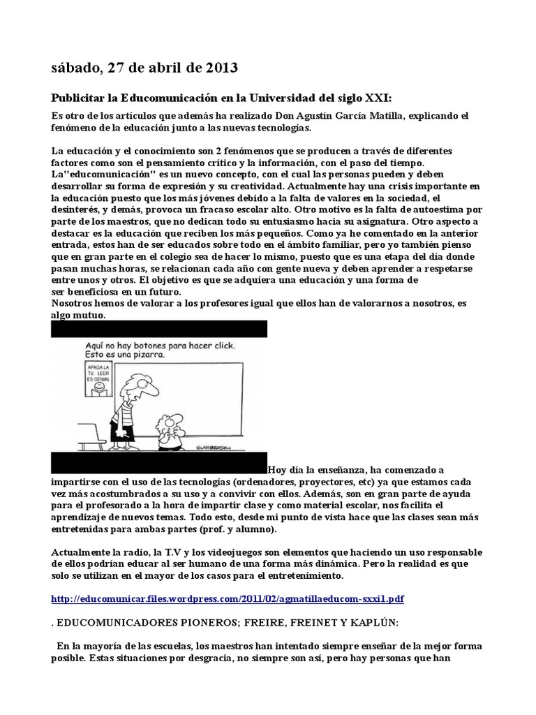 La Educomunicacion | PDF | Sicología | Science