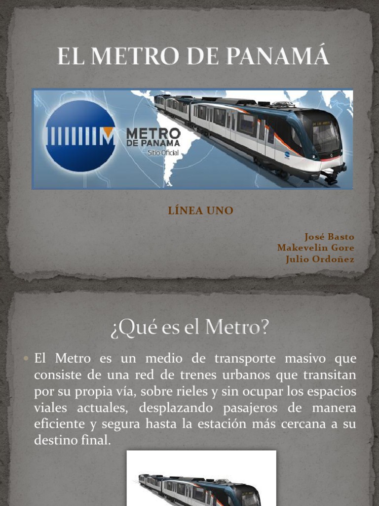 El Metro de Panamá | PDF | Tren | Panamá