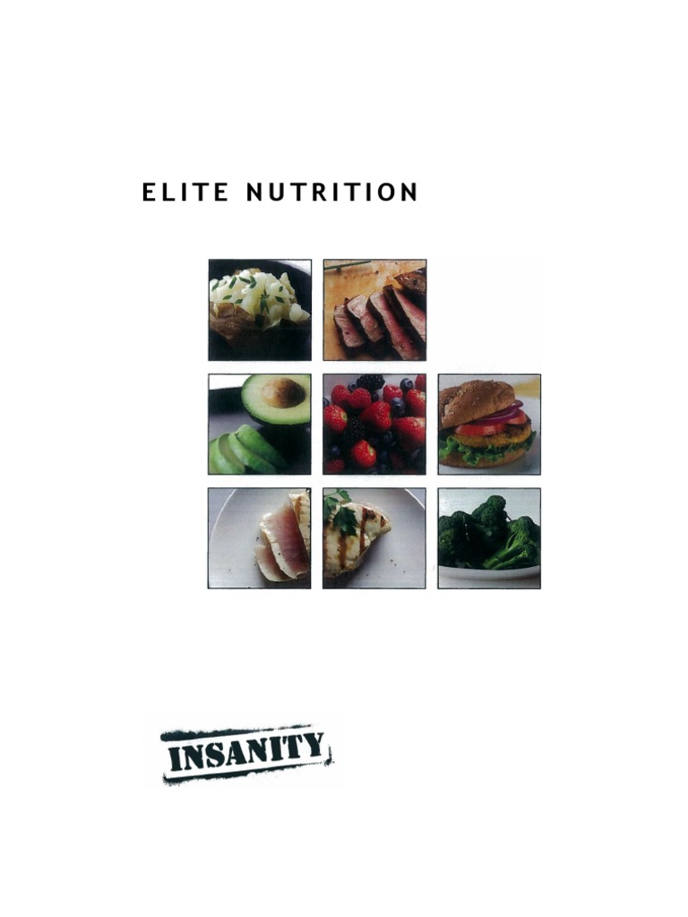 Insanity Recipe Book