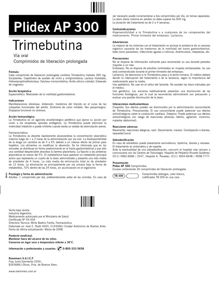 Plidex AP3009543 | PDF | Tableta (Farmacia) | Farmacología