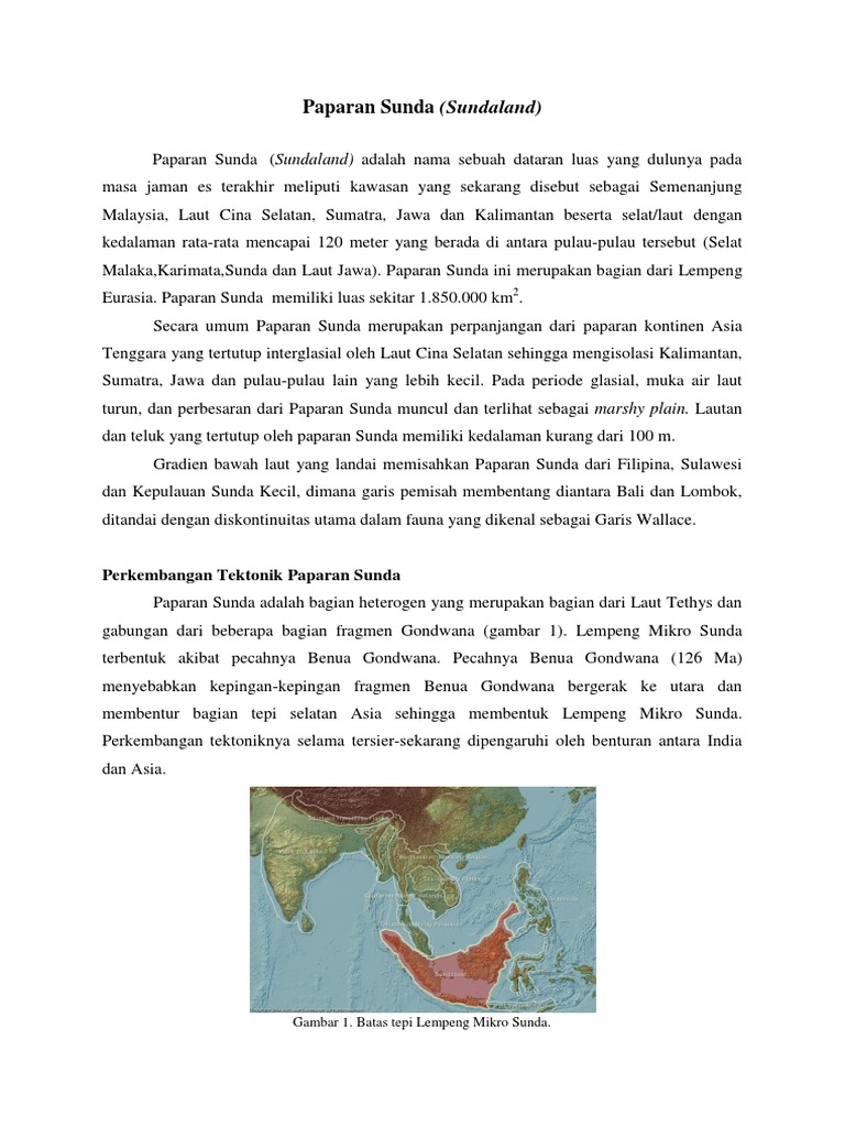 Paparan Sunda | PDF | Sains & Matematika