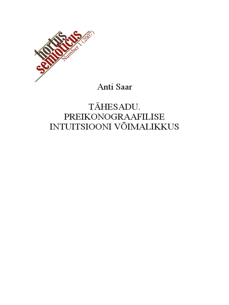 Anti Saar - Tähesadu | PDF