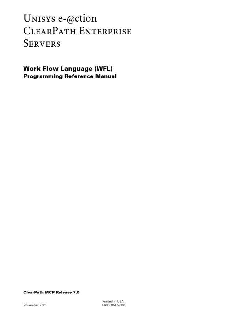 WFL Programming Reference Manual | Download Free PDF | Subroutine ...