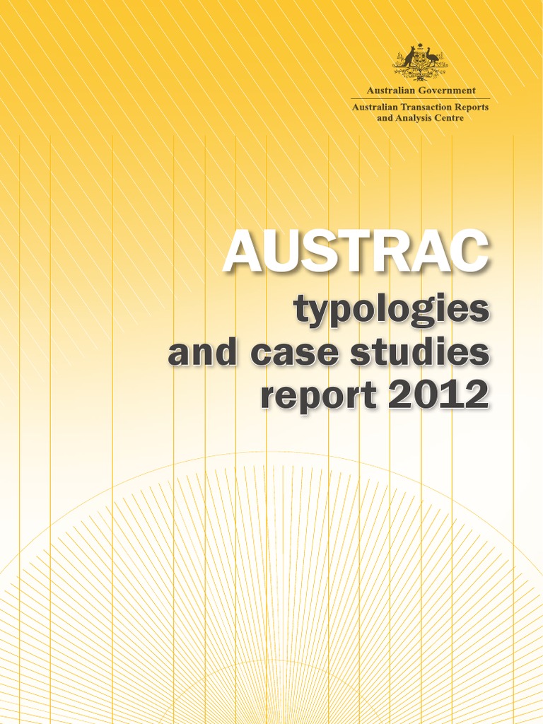 AUSTRAC Typologies and Case Studies 2012 | PDF | Money Laundering | Cheque