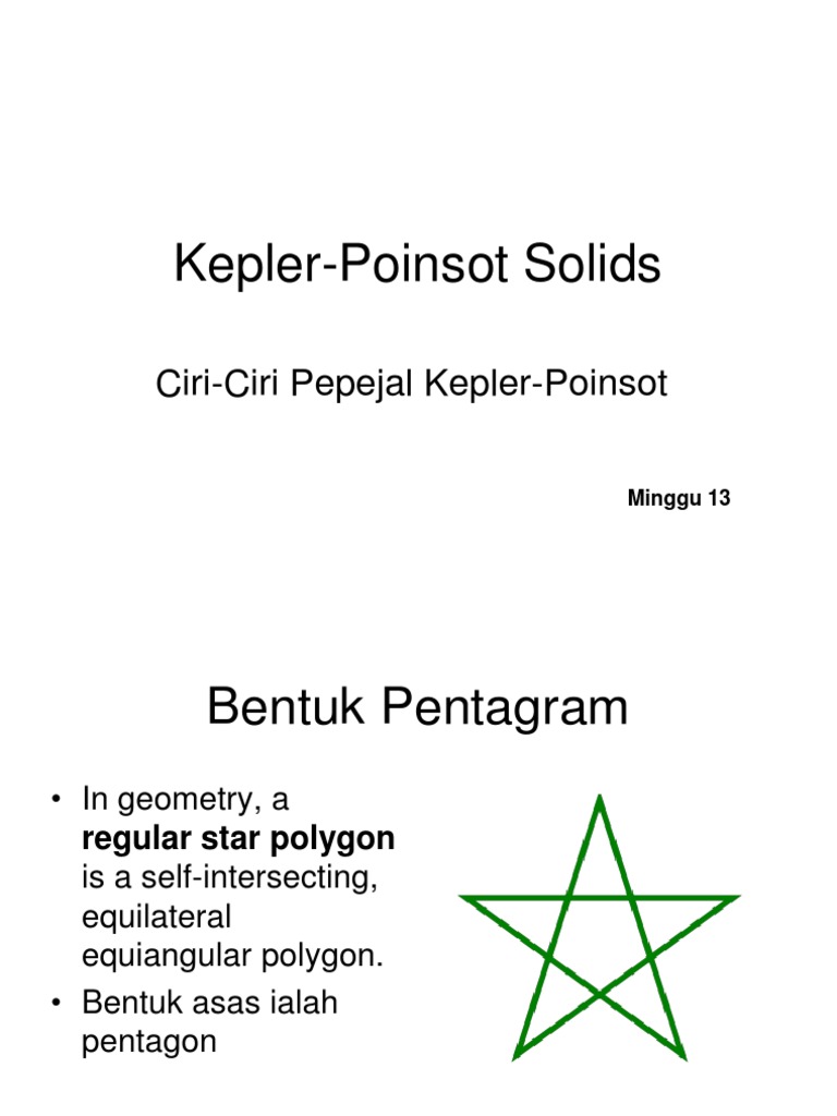 Kepler Poinsot Solids | PDF | Linear Programming | Geometric Shapes