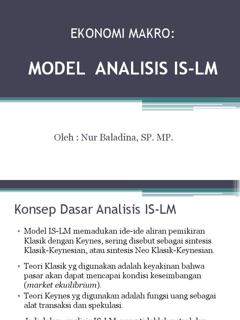 IS-LM Model | PDF