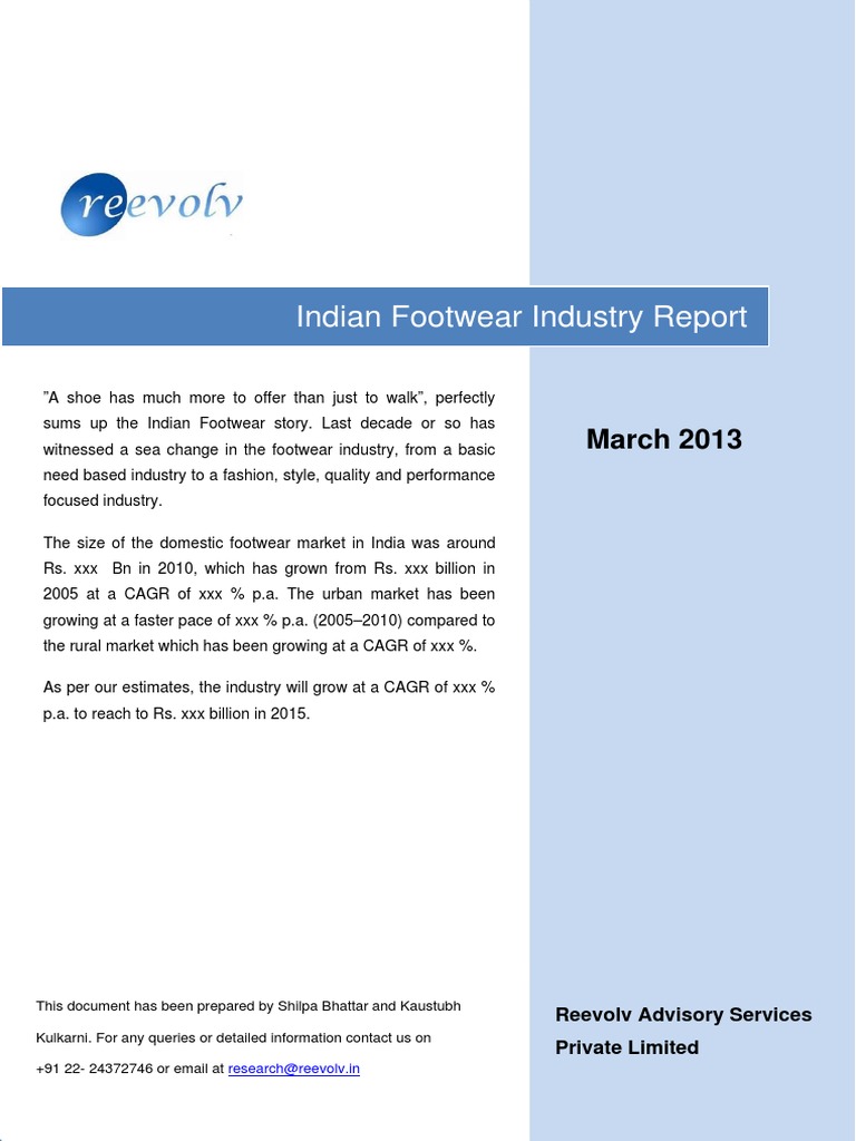 Sample Footwear Industry Report | PDF