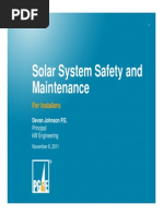 Solar Panel Maintenance Checklist | PDF | Photovoltaics | Electrical Wiring