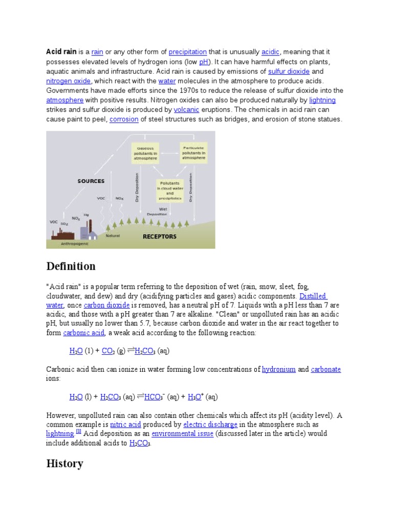 Acid Rain | PDF
