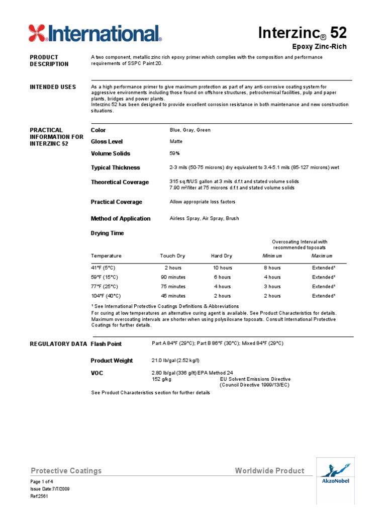 Interzinc 52 | Paint | Epoxy