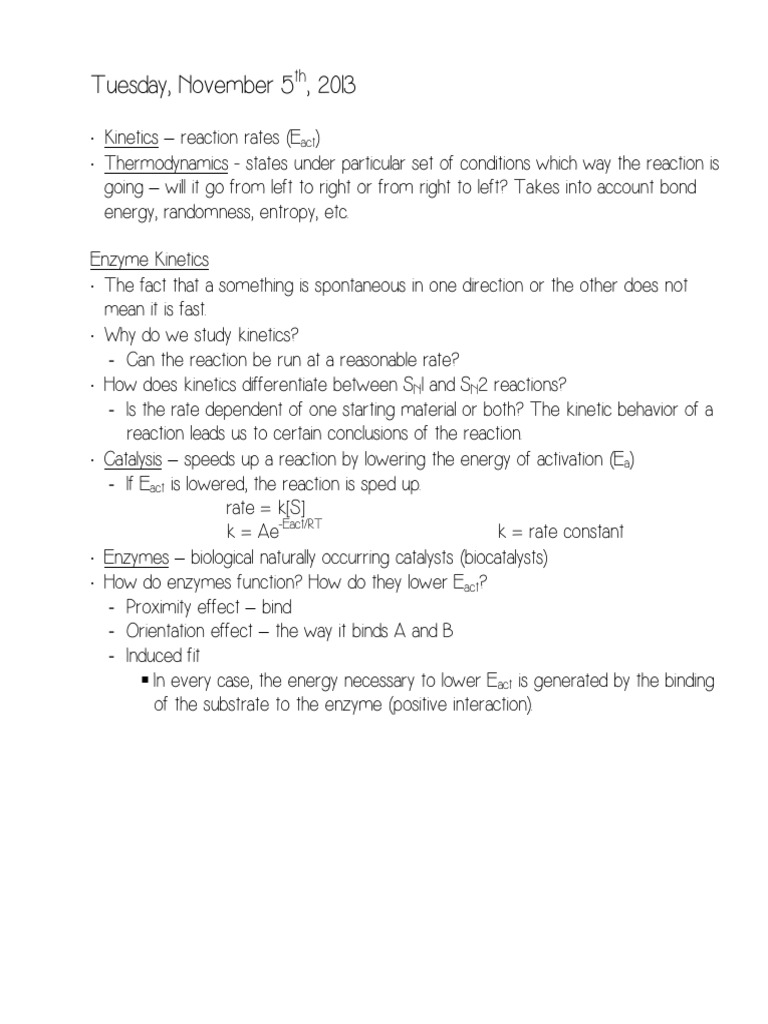 Biochemistry Notes | PDF | Enzyme Inhibitor | Enzyme Kinetics