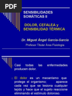 Clase6-Sensaciones Somaticas II Cefalea Dolor | PDF | Tálamo | Dolor