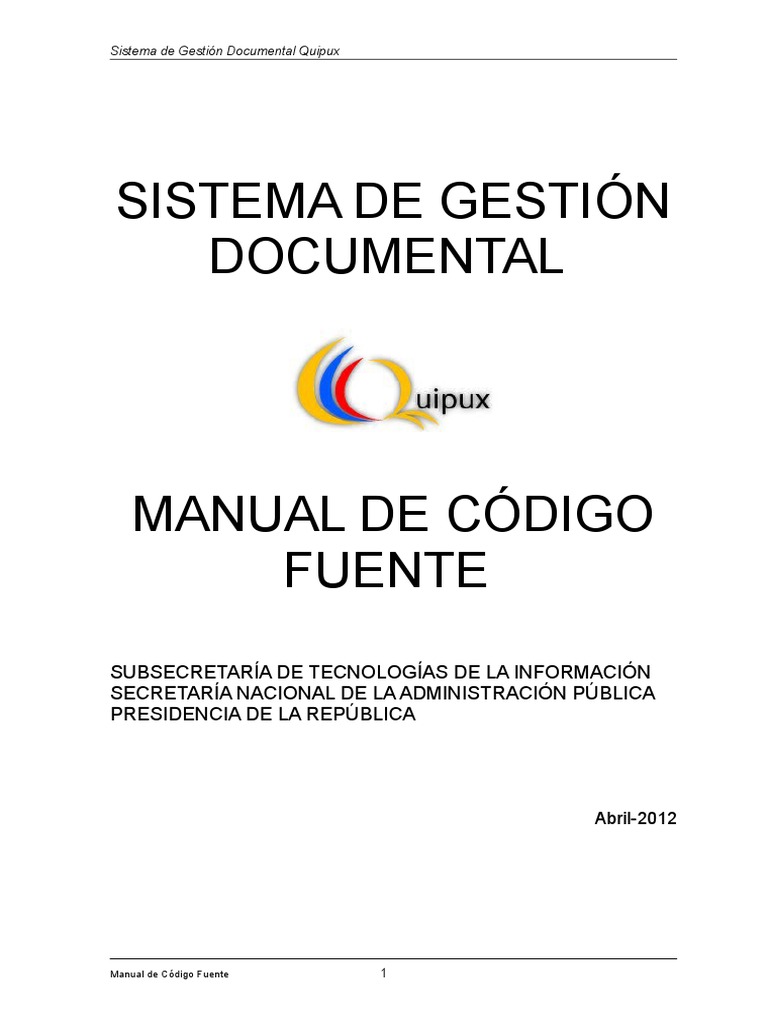 Manual Codigo Quipux3 | PDF | Script Java | Archivo de computadora
