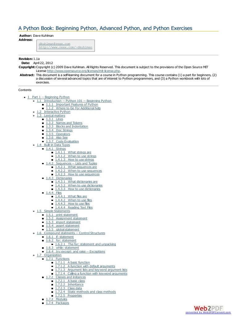 A Python Book | PDF | Parsing | Python (Programming Language)