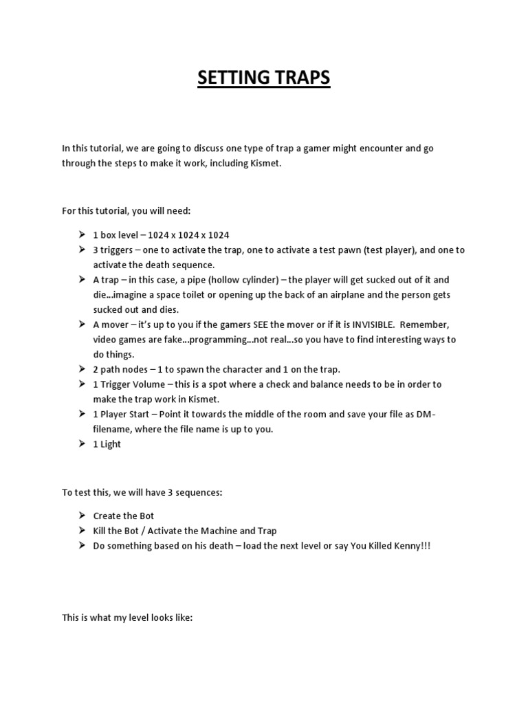 Traps | PDF | Filename | Leisure